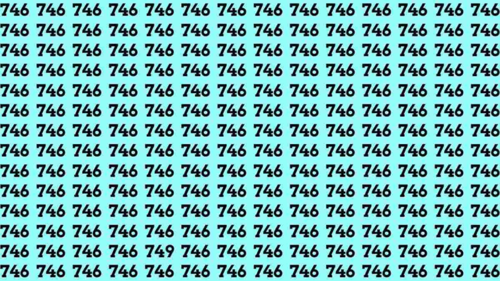 Desafio visual: teste sua visão e QI ao encontrar o número 749 em 7 ...