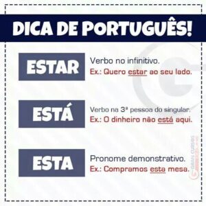 "Estar", "está" ou "esta"? Entenda a regra e não confunda NUNCA mais ...