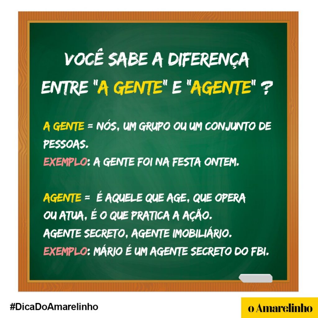 Dúvidas de português: "agente" ou "a gente"? - Pensar Cursos Blog
