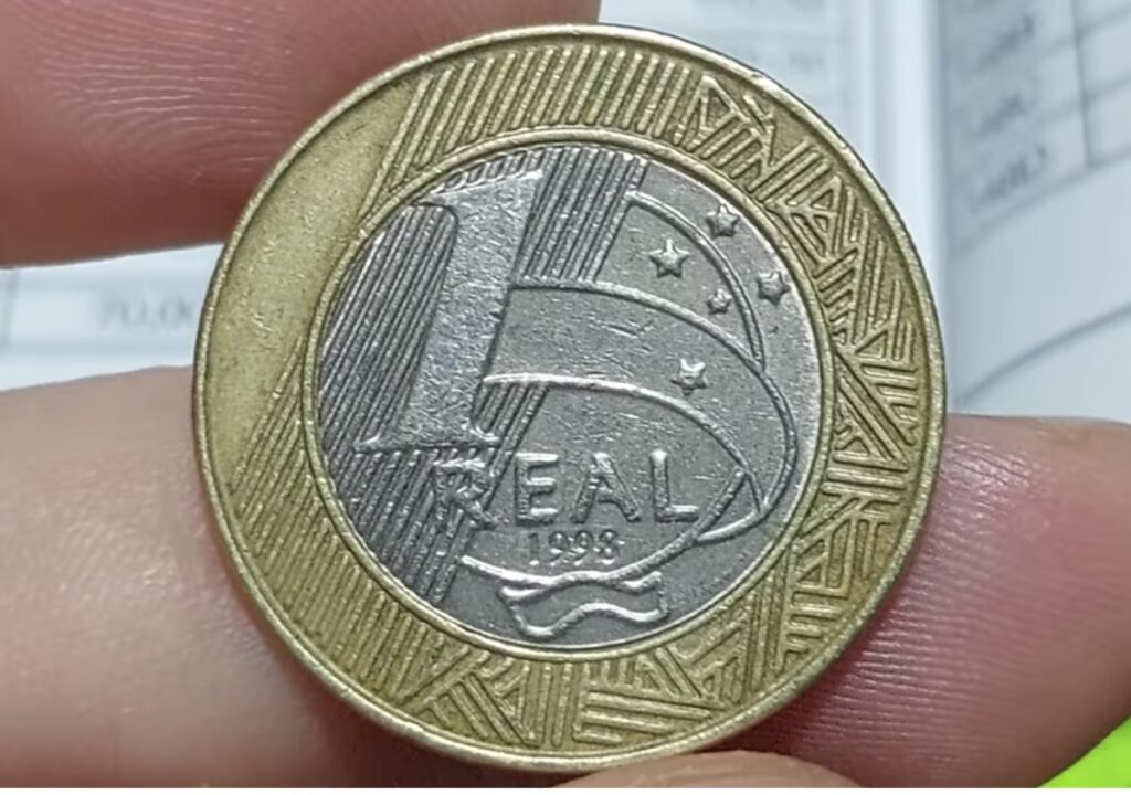 Moeda de 1 REAL 1998, Reverso Horizontal, Quanto Vale?