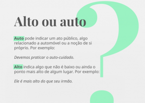 "Auto" ou "alto"? Qual a forma correta de escrever? - Blog Pensar Cursos