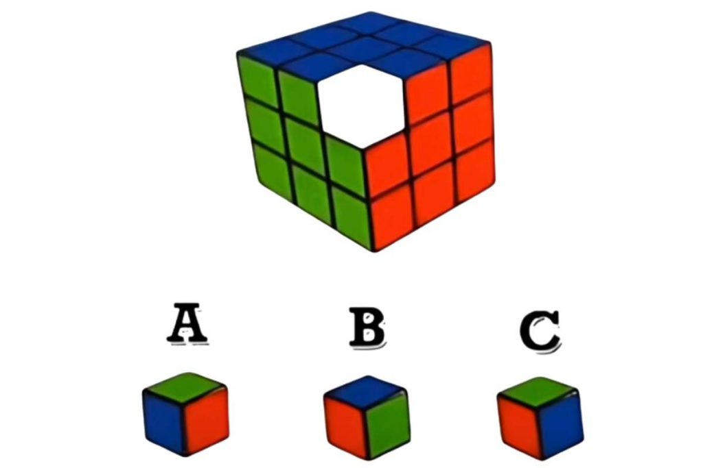 Qual a peça que falta no cubo mágico? Consegue identificar? - Blog ...