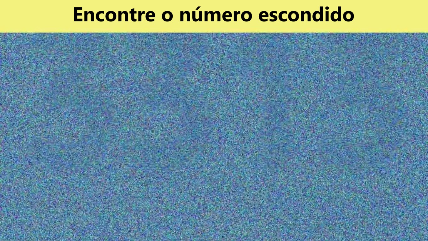 Teste de Ilusão de Ótica: encontre o número escondido em 5 segundos Teste de Ilusão de Ótica: encontre o número escondido em 5 segundos