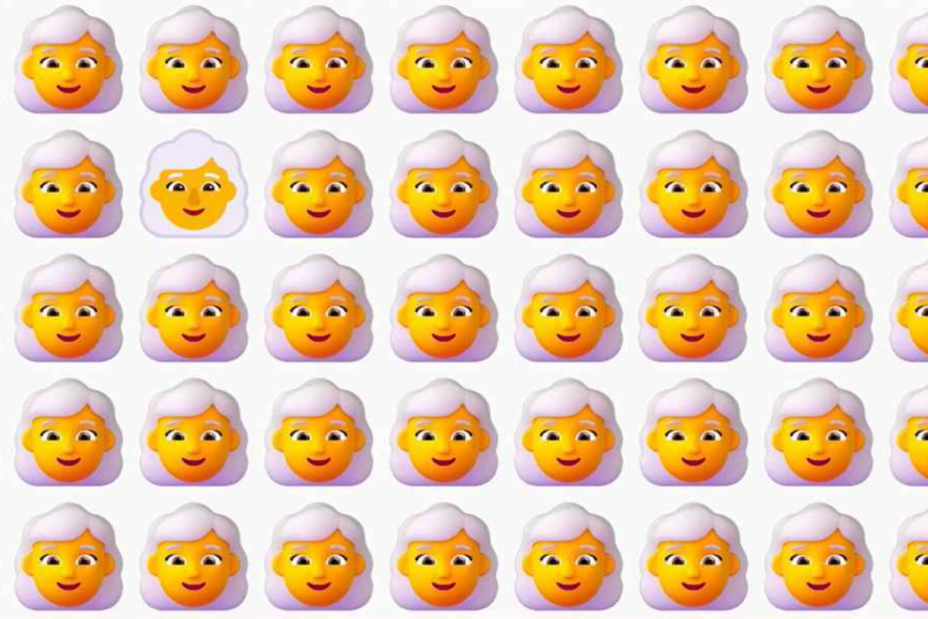 Desafio visual: encontre o emoji de mulher diferente