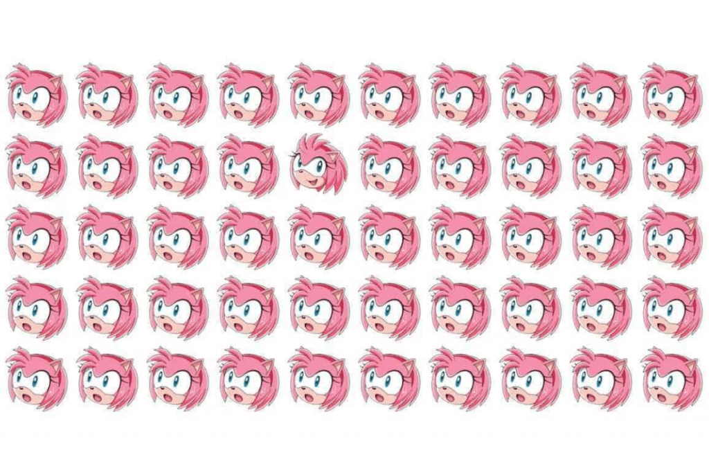Desafio visual: encontre a Amy Rose diferente das demais! - Pensar ...